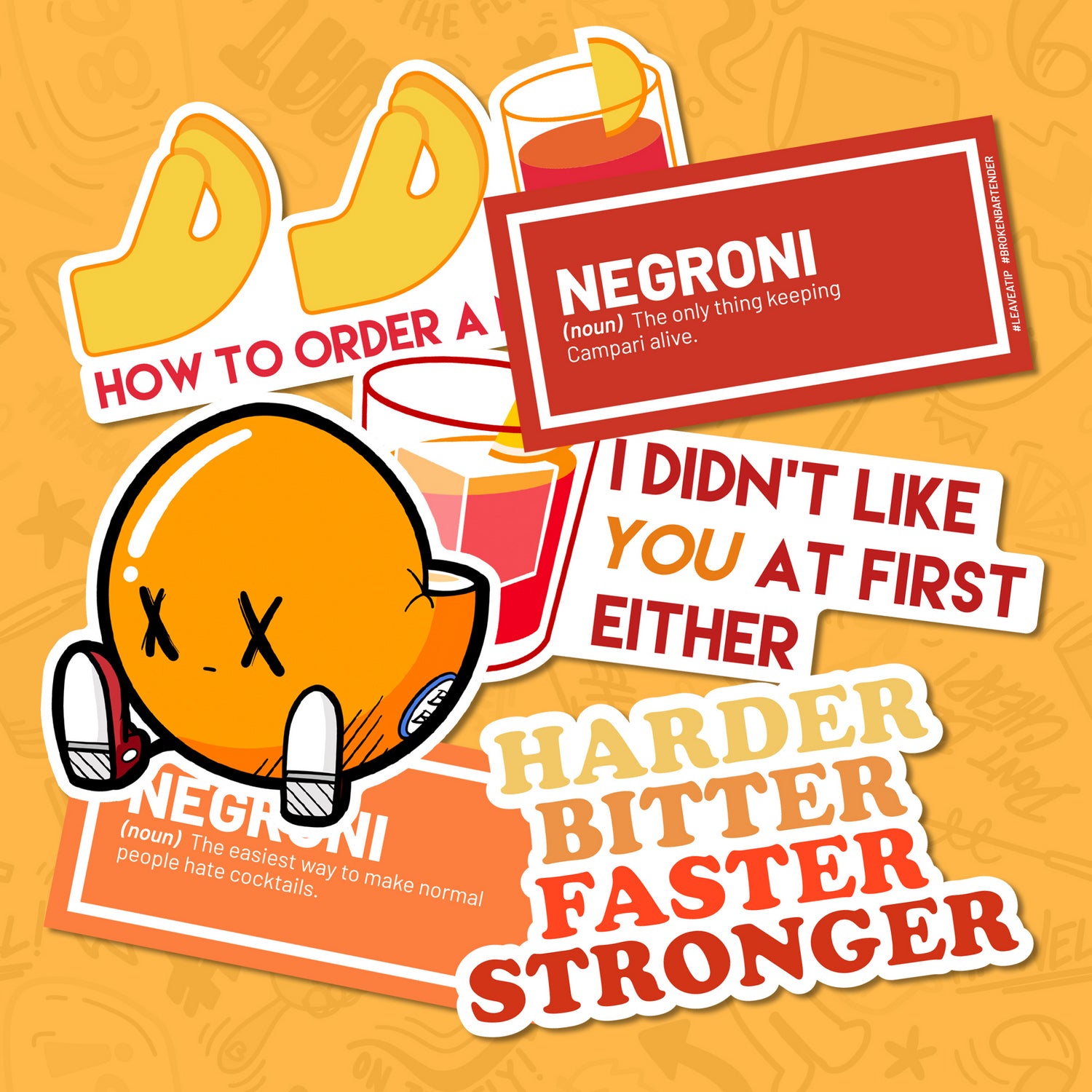 Bartender Stickers – Broken Bartender